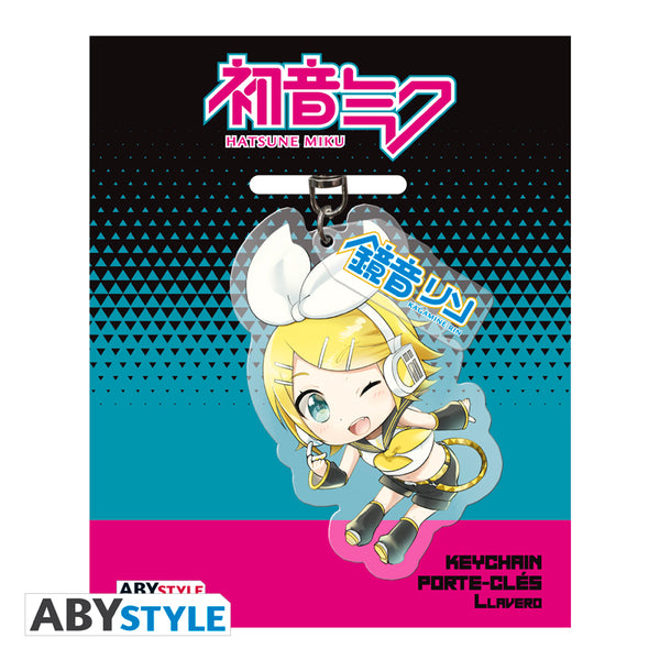 Hatsune Miku - Kagamine Rin Keychain with Charm – ABYstyle USA